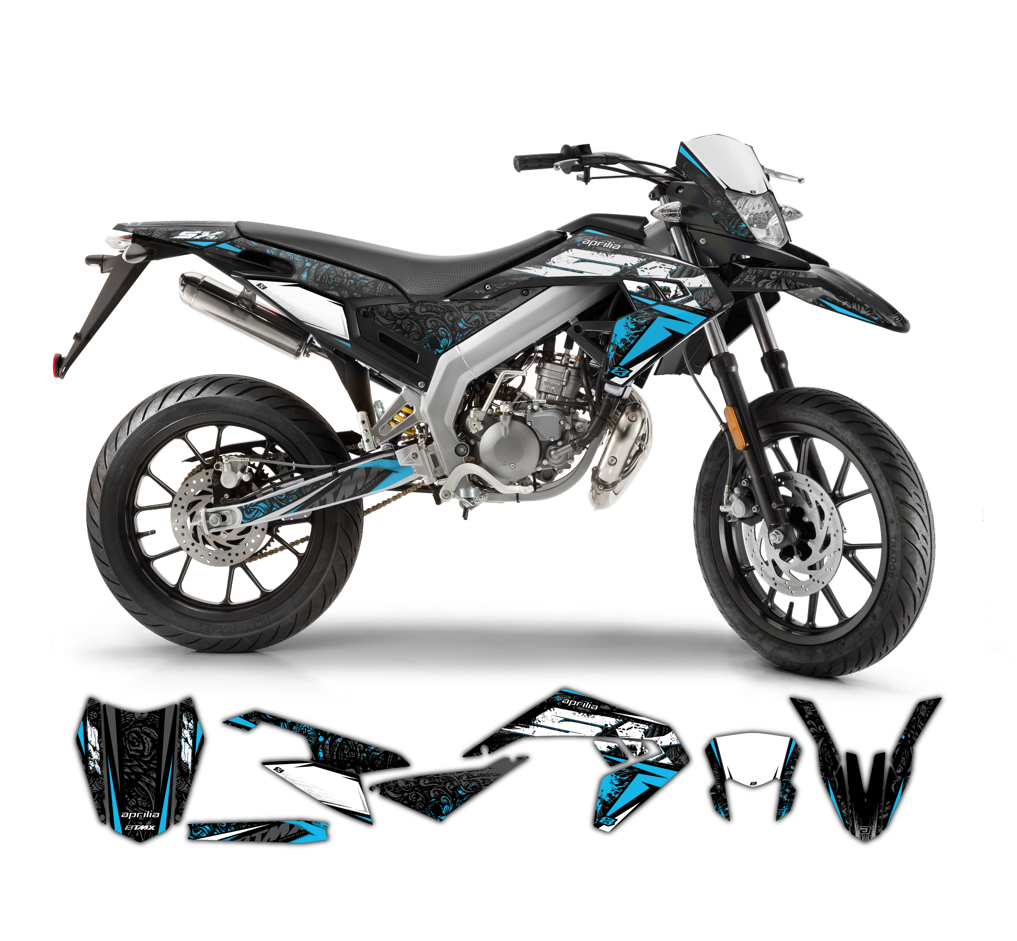 Factory Series graphics kit for Aprilia RX and SX 50 • TMX Graphics