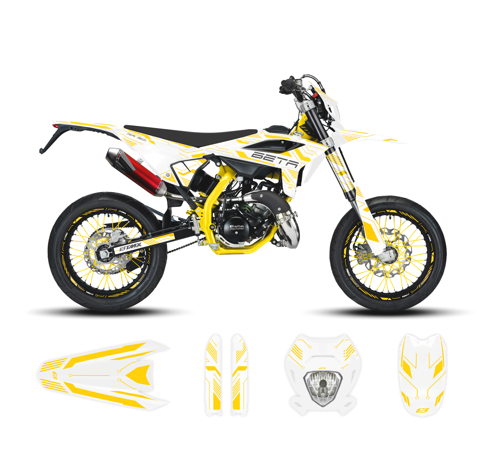 Cyber Series graphics kit for Beta RR 50 (2T) and 125 LC (4T) • TMX ...