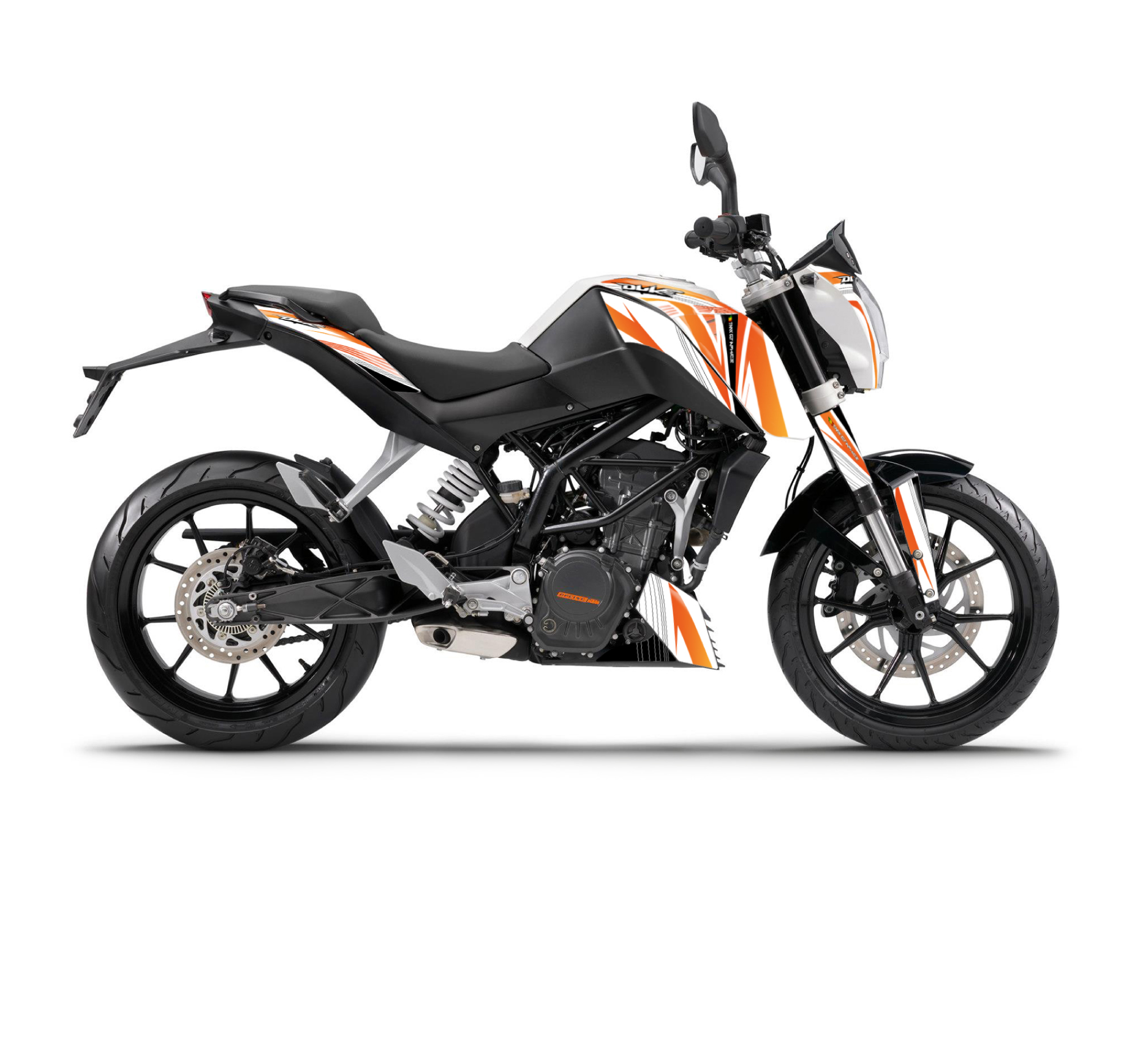 The One Series graphics kit for KTM Duke 125 to 390 • TMX Graphics