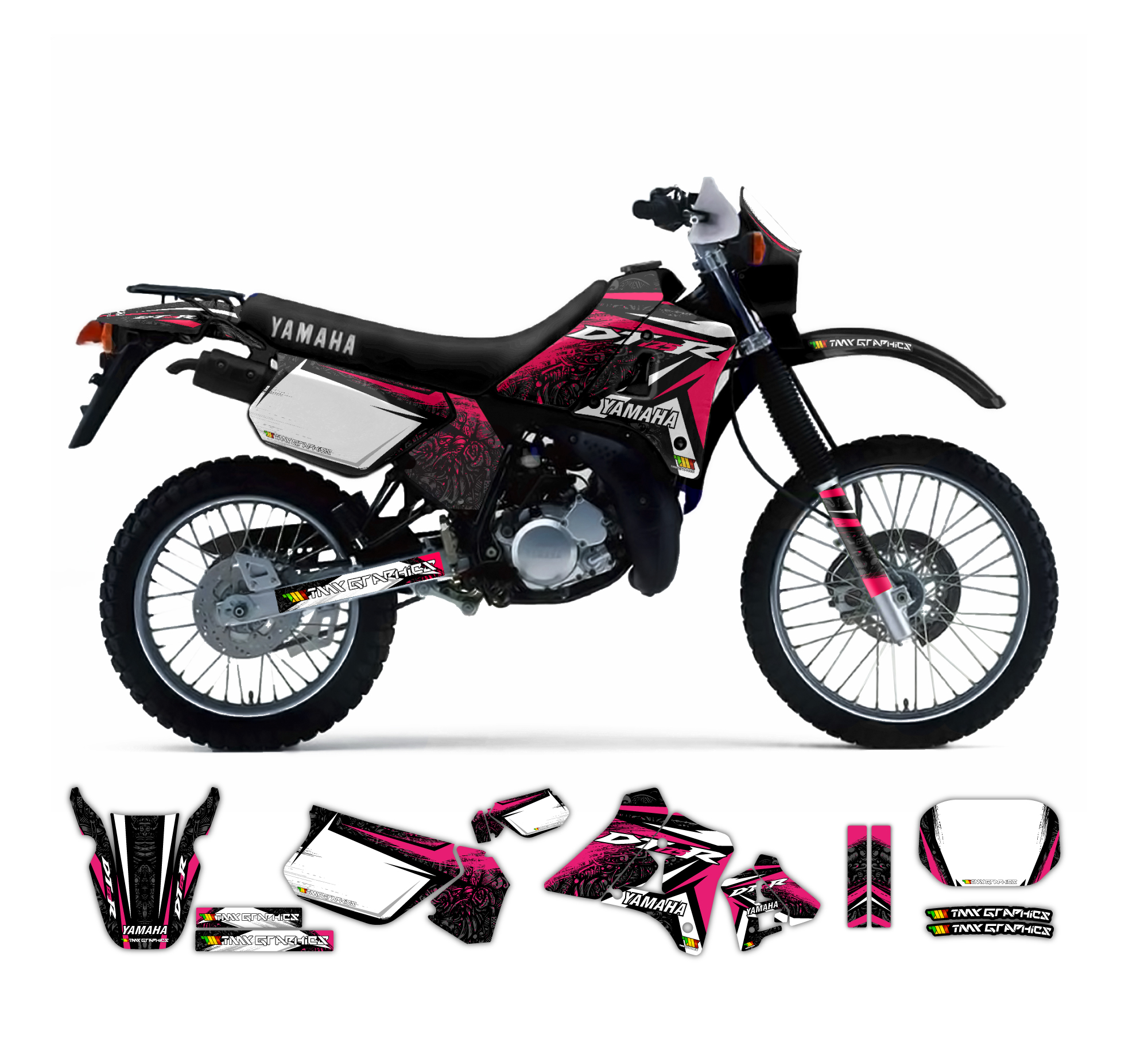 Factory Series graphics kit for Yamaha DT 125 • TMX Graphics