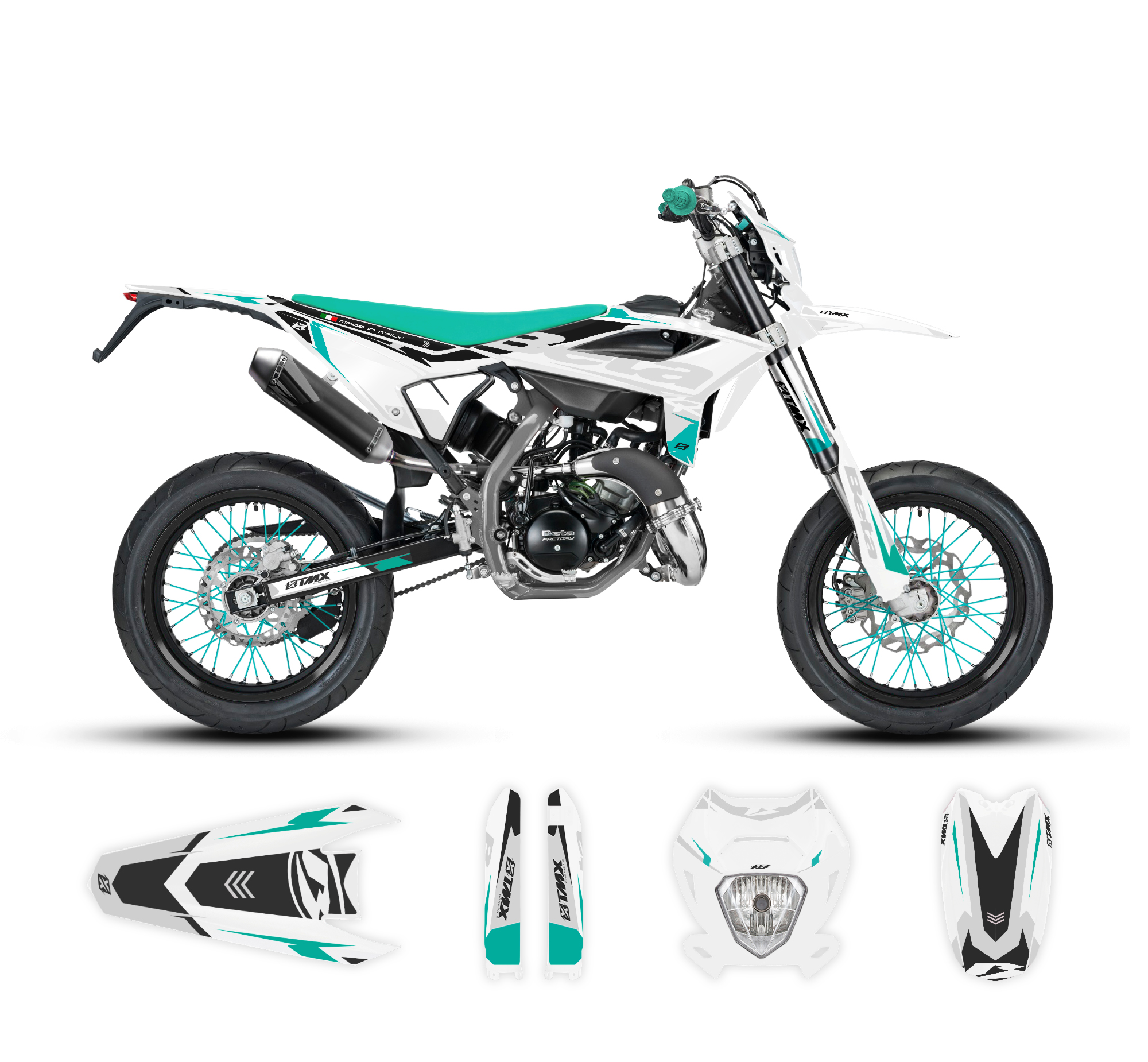 S20 Series graphics kit for Beta RR 50 (2T) and 125 LC (4T) • TMX Graphics