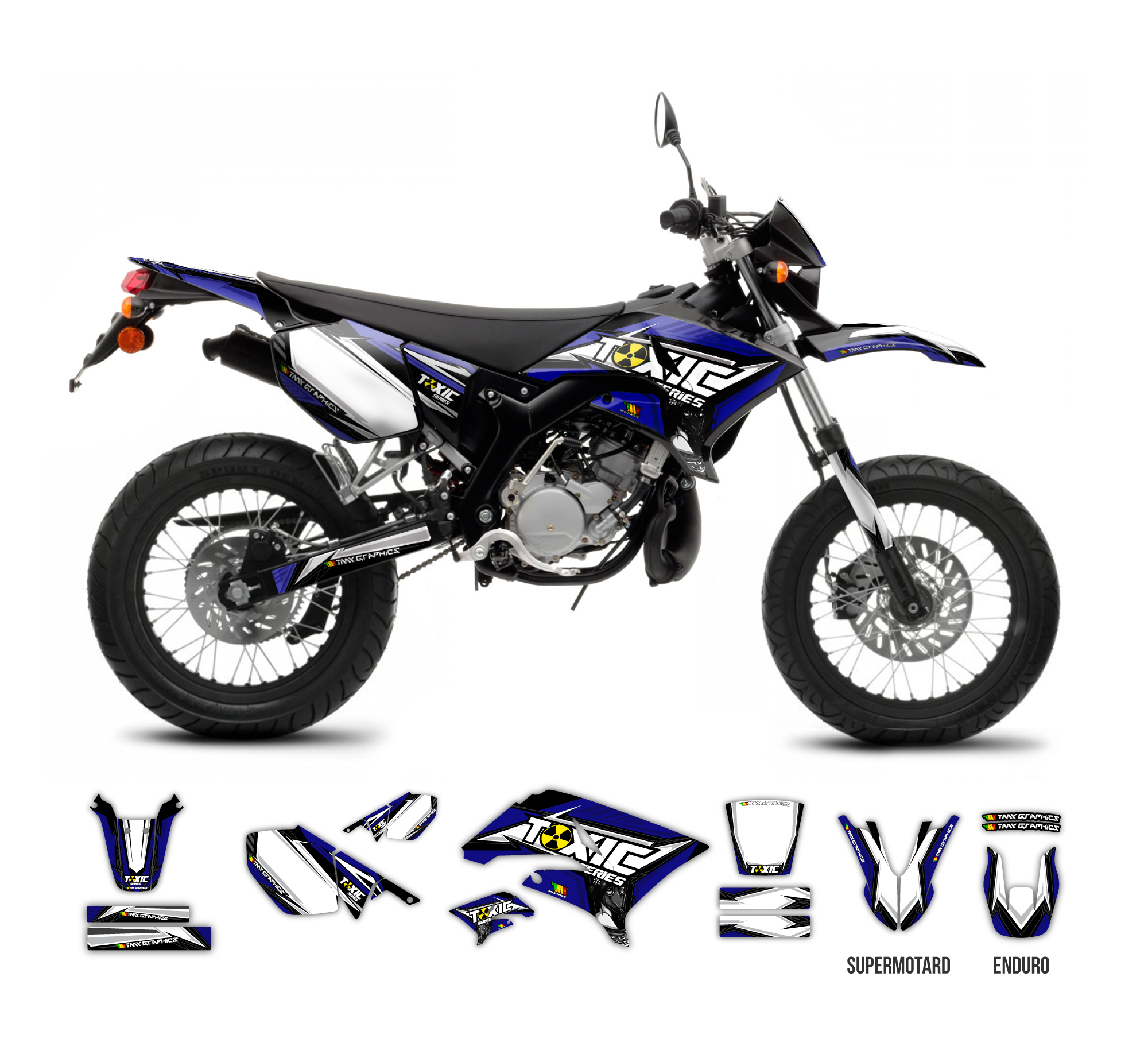 Toxic Series graphics kit for Yamaha DT 50 • TMX Graphics