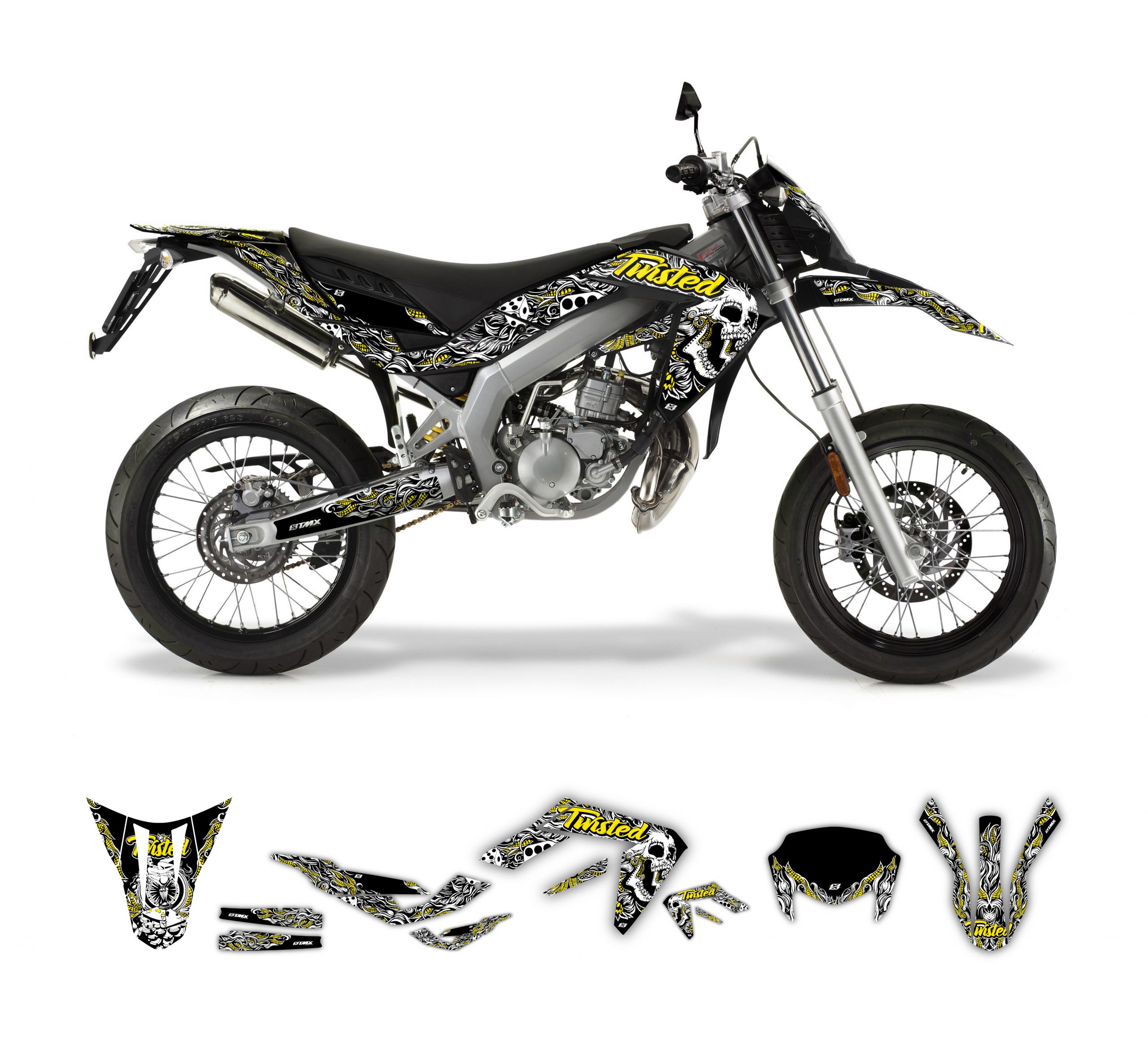 Twisted Series graphics kit for Aprilia RX and SX, 50 and 125 • TMX ...