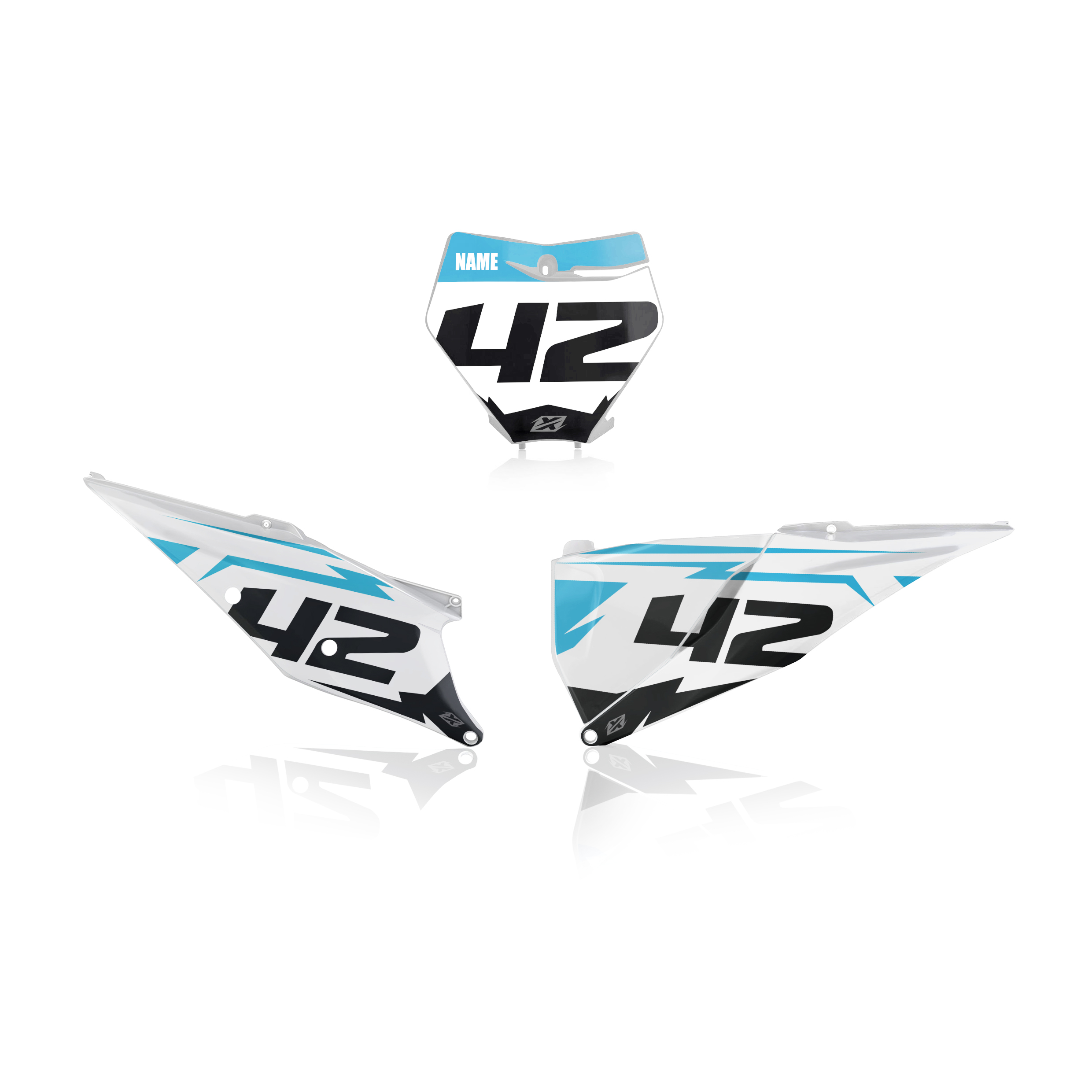 KTM Number Plates Graphics - Statik Series • TMX Graphics