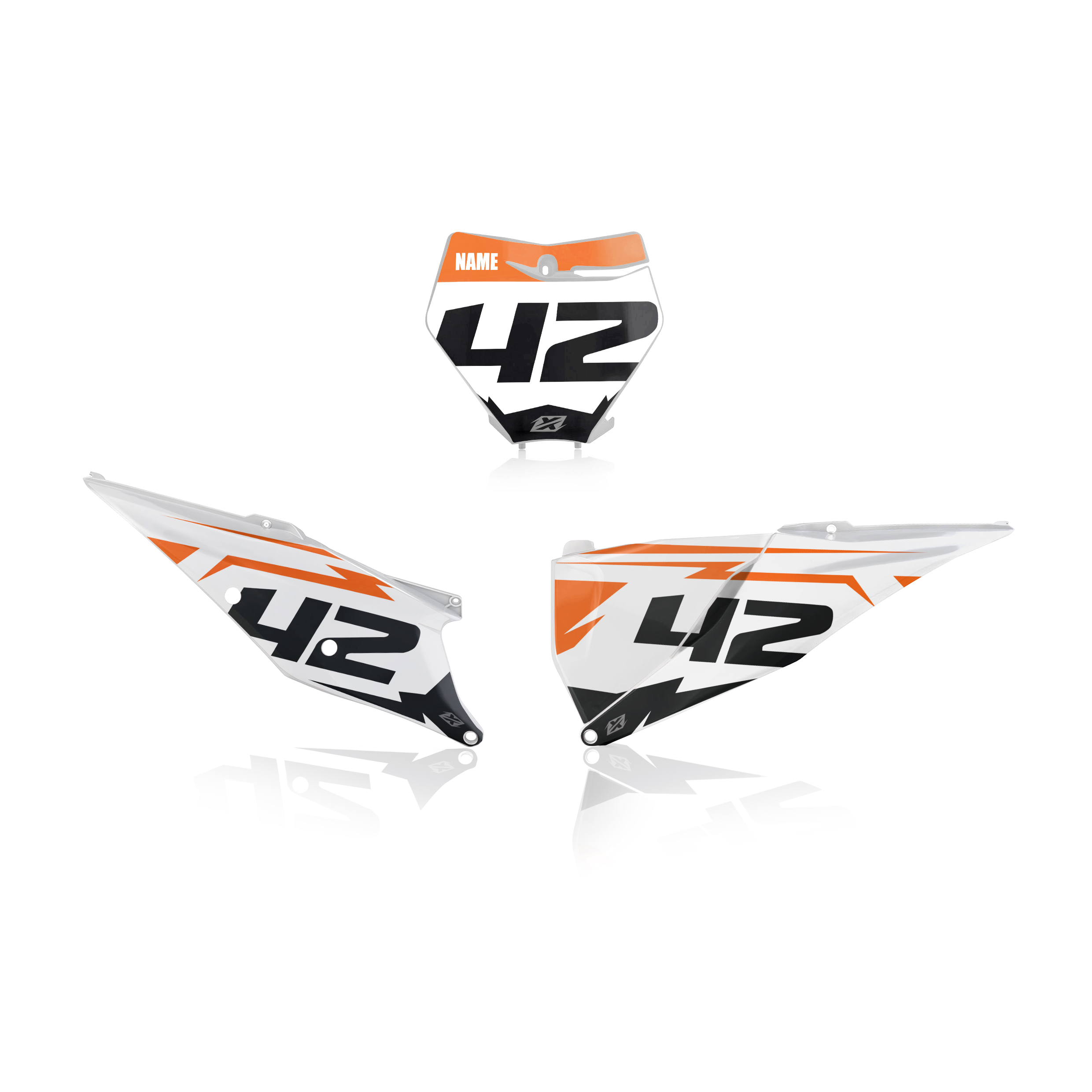 KTM Number Plates Graphics - Statik Series • TMX Graphics