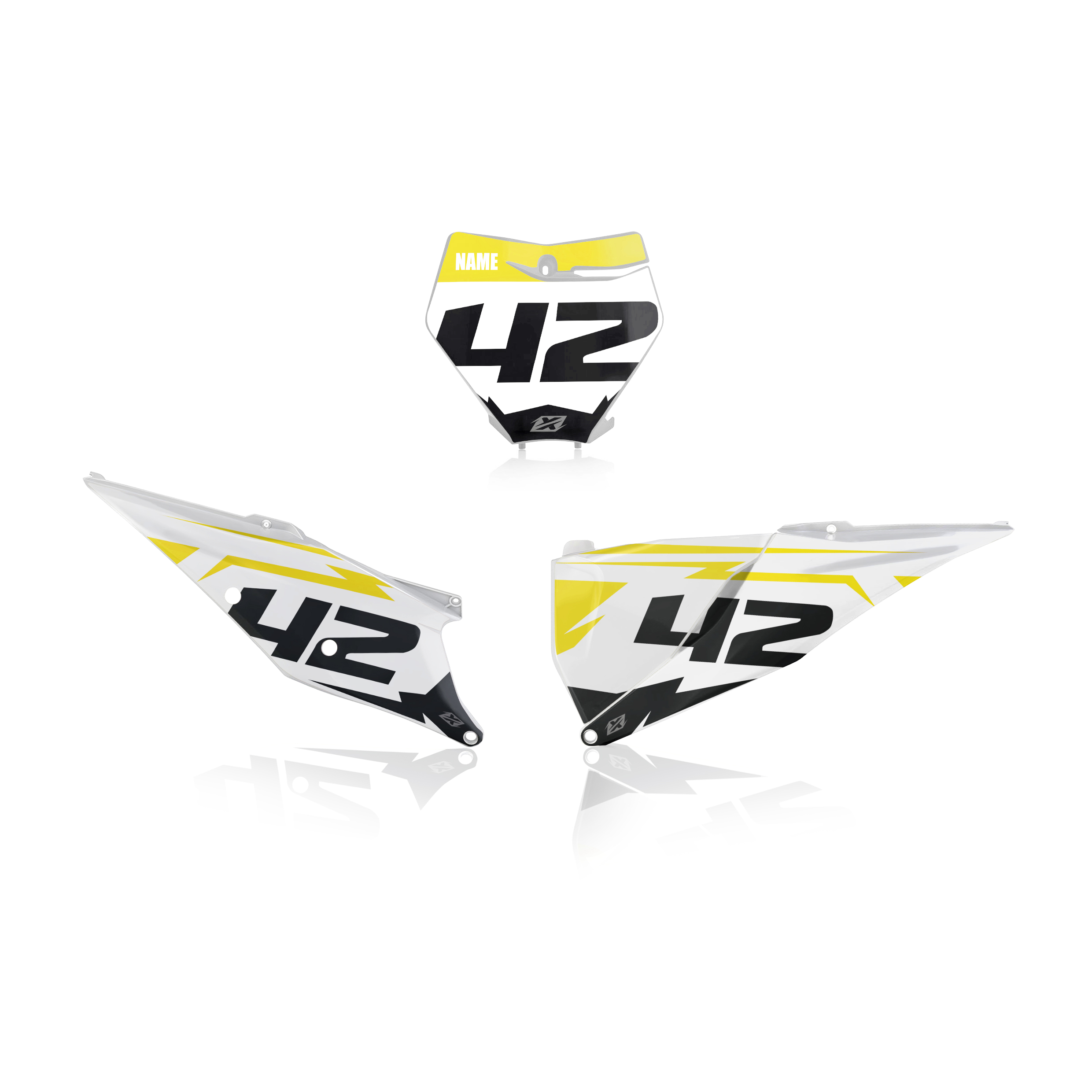 KTM Number Plates Graphics - Statik Series • TMX Graphics