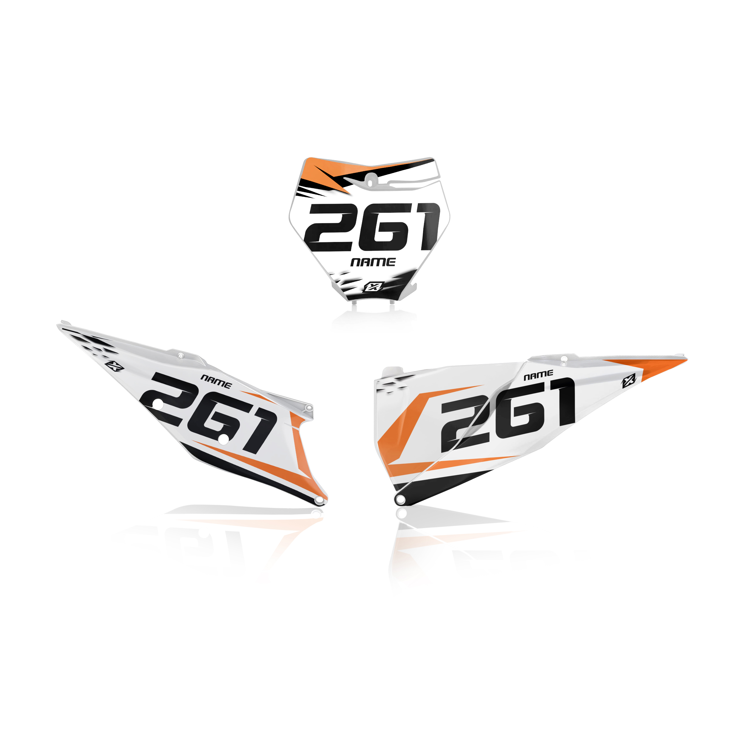 KTM Number Plates Graphics - Arrow Series • TMX Graphics
