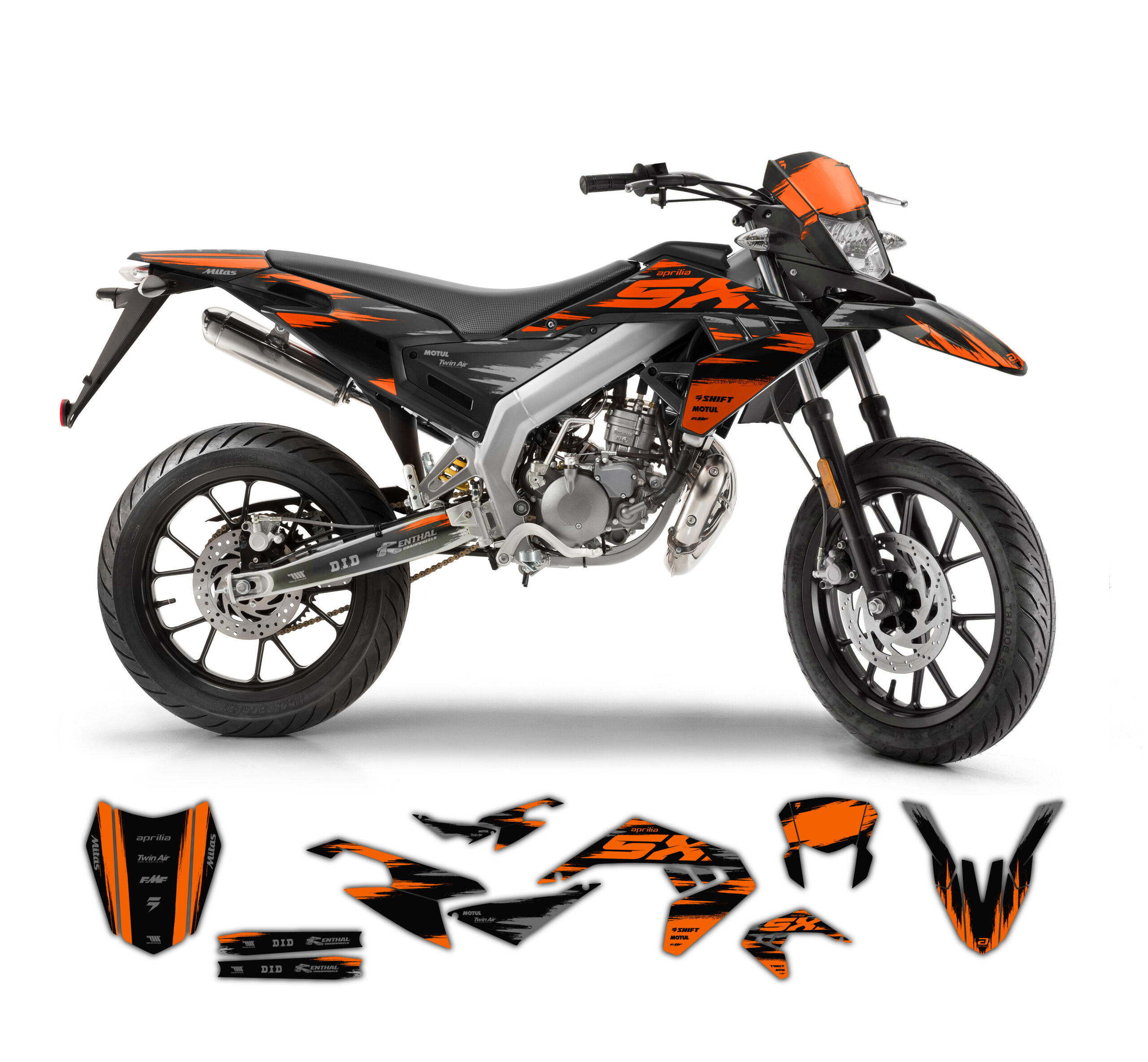 Burnout Series graphics kit for Aprilia RX and SX 50 • TMX Graphics