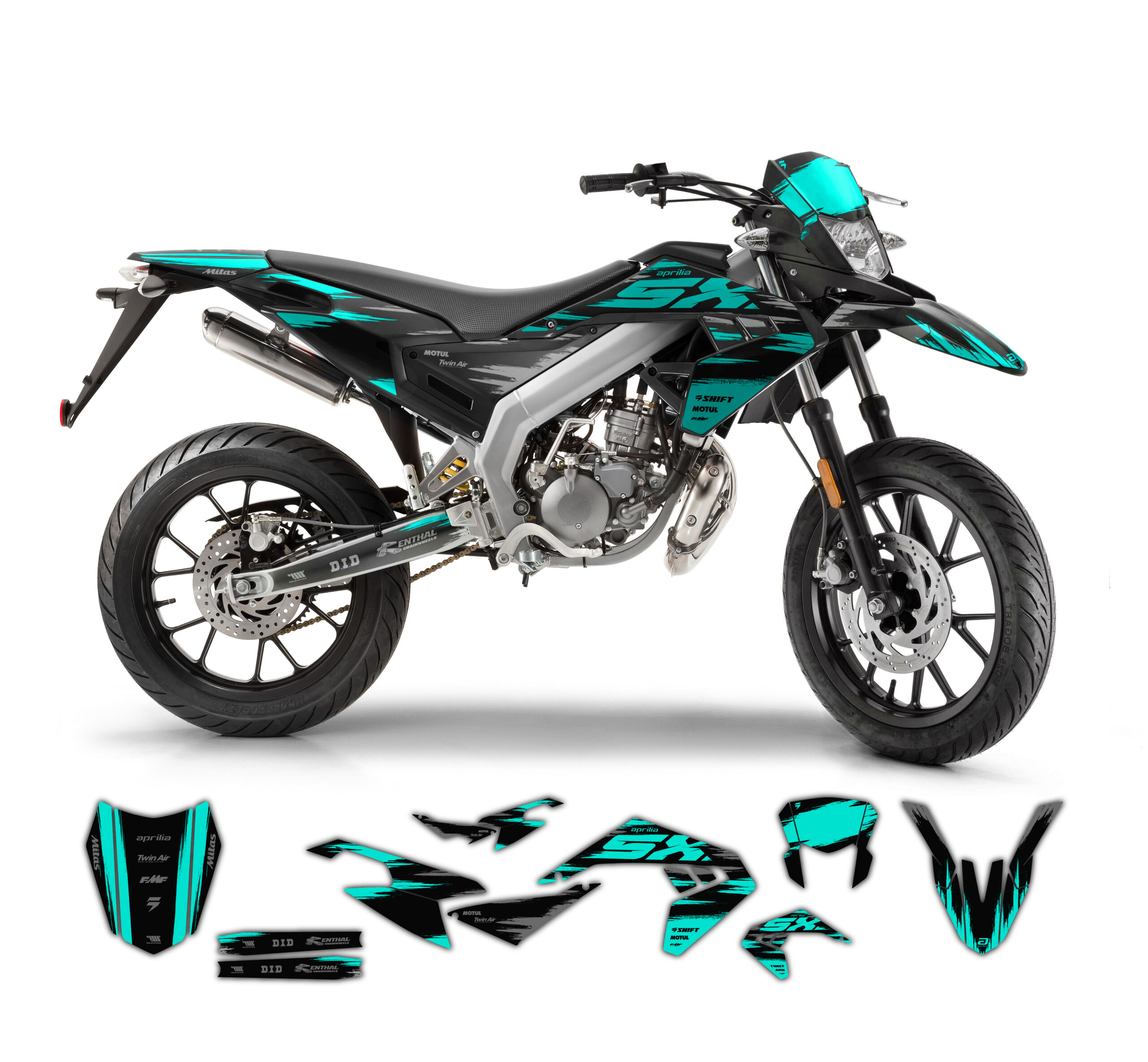 Burnout Series graphics kit for Aprilia RX and SX 50 • TMX Graphics