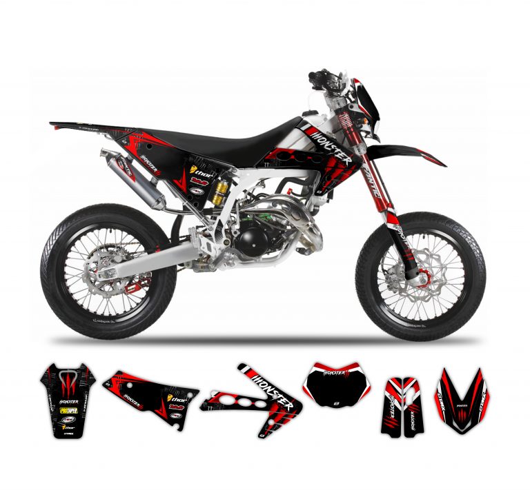 Monster Series graphics kit for Fantic 50 and 125 • TMX Graphics