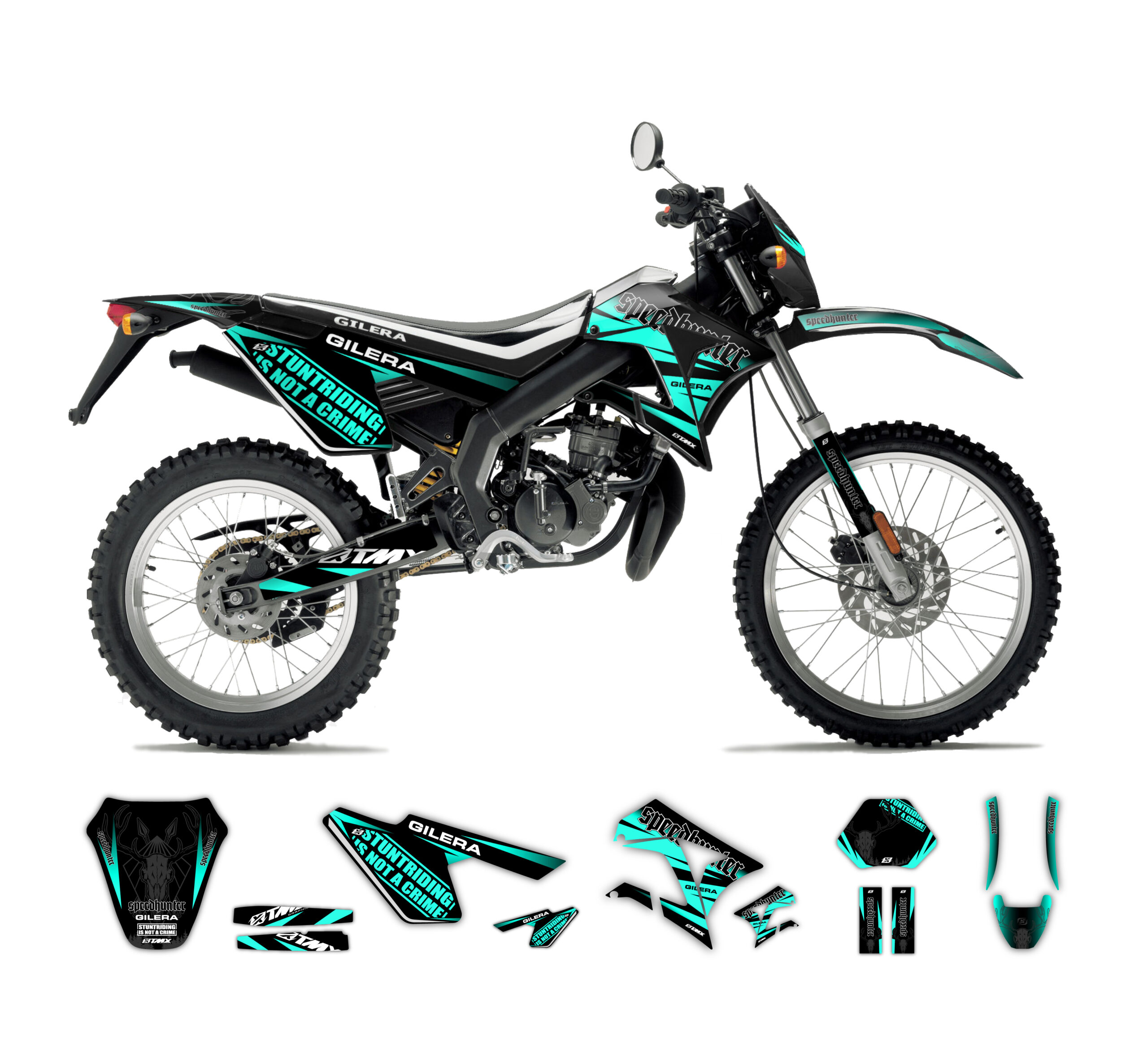 SpeedHunter Stunt Series graphics kit for Gilera SMT or RCR 50 • TMX ...