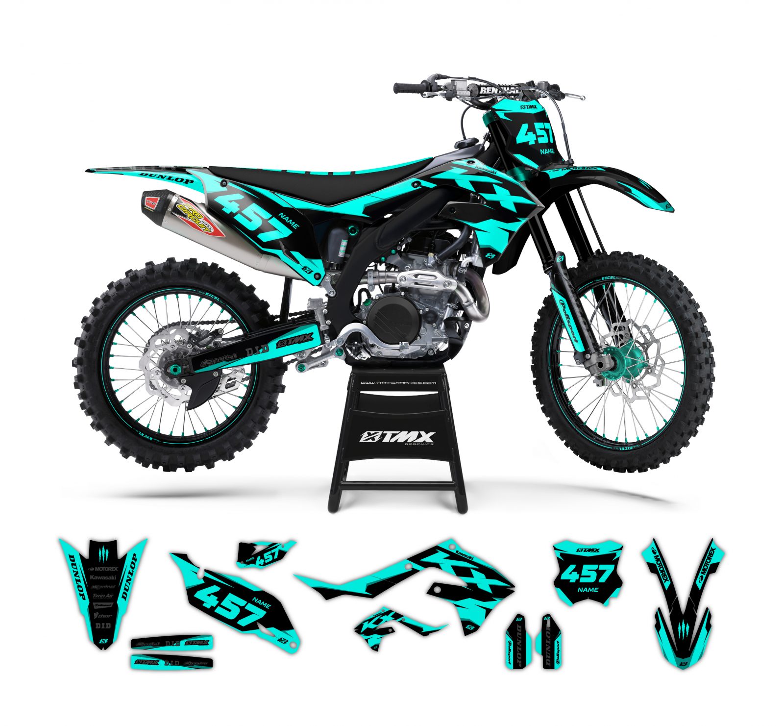 2002 Kx 125 Graphics Kit
