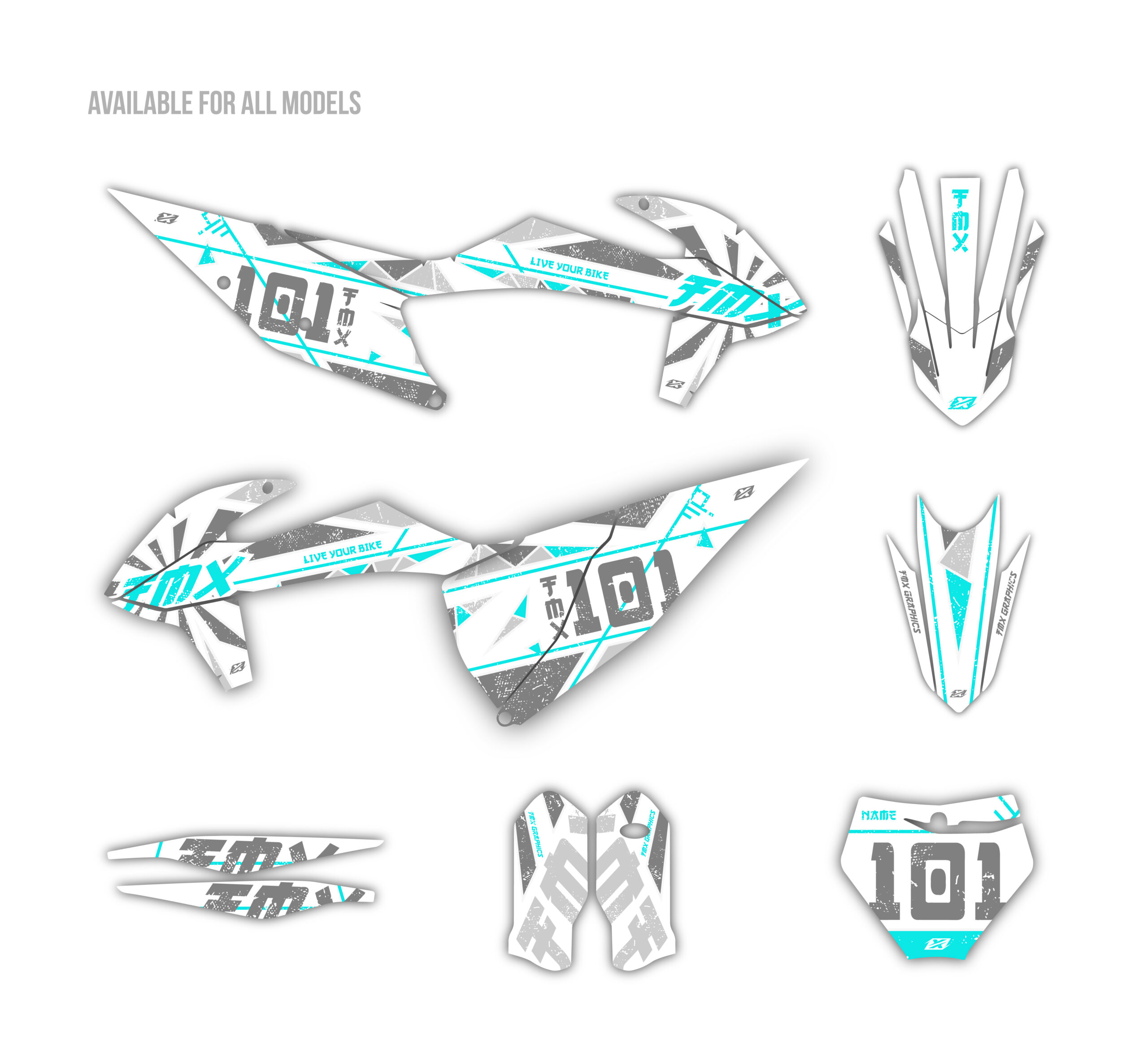 Shinobi Series graphics kit for KTM • TMX Graphics