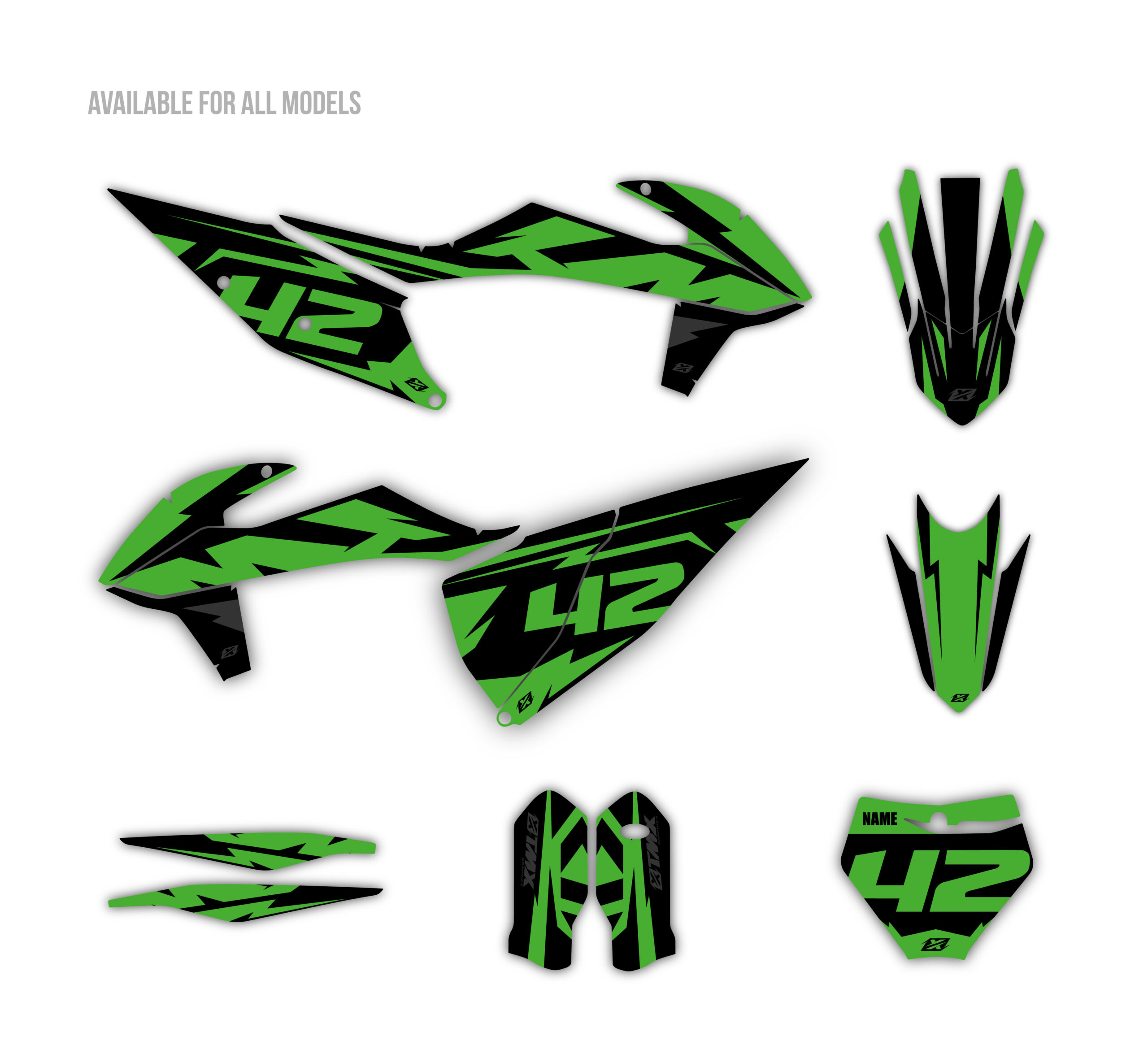 Statik Series graphics kit for KTM • TMX Graphics