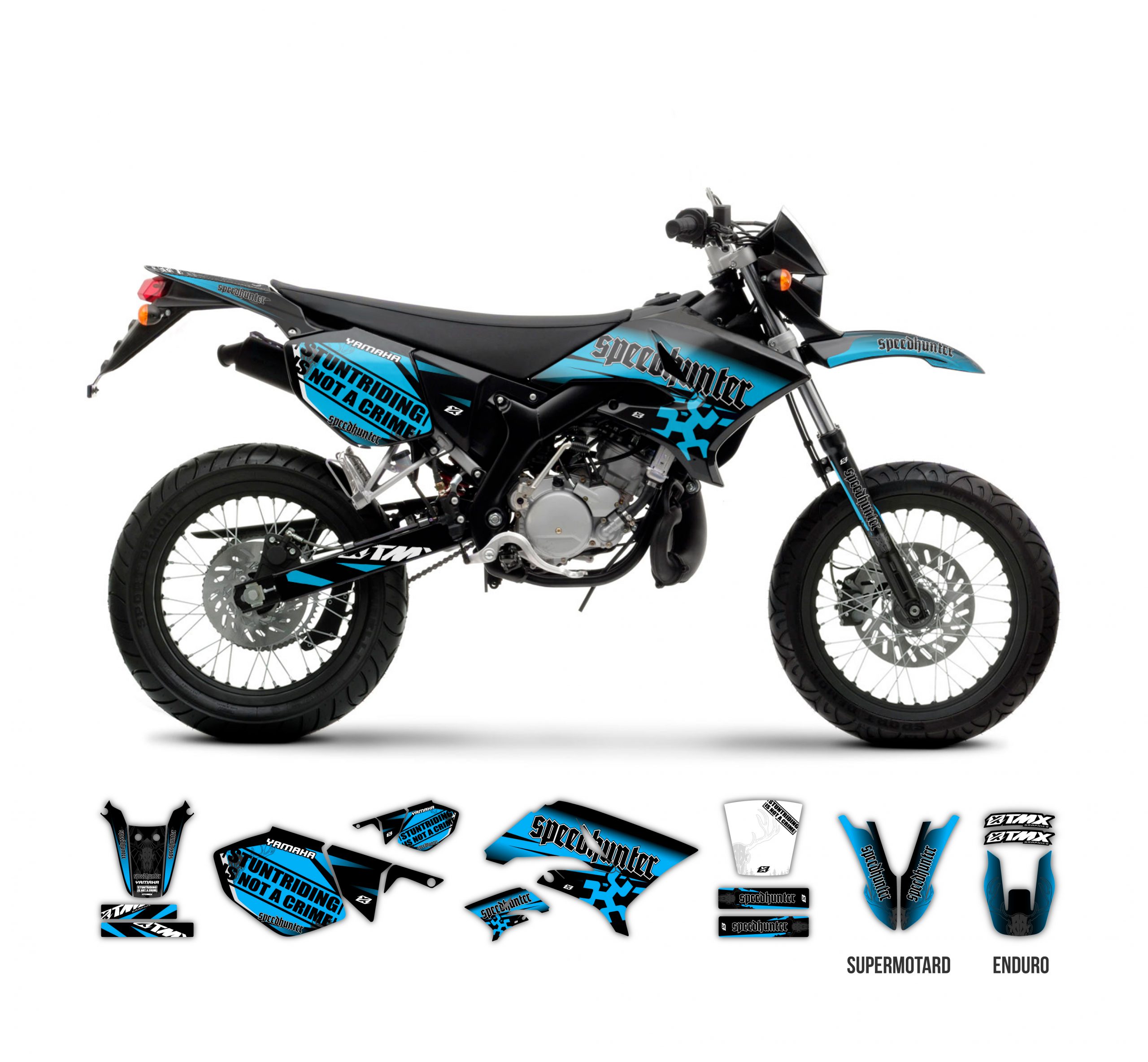SpeedHunter Stunt Series graphics kit for Yamaha DT 50 • TMX Graphics