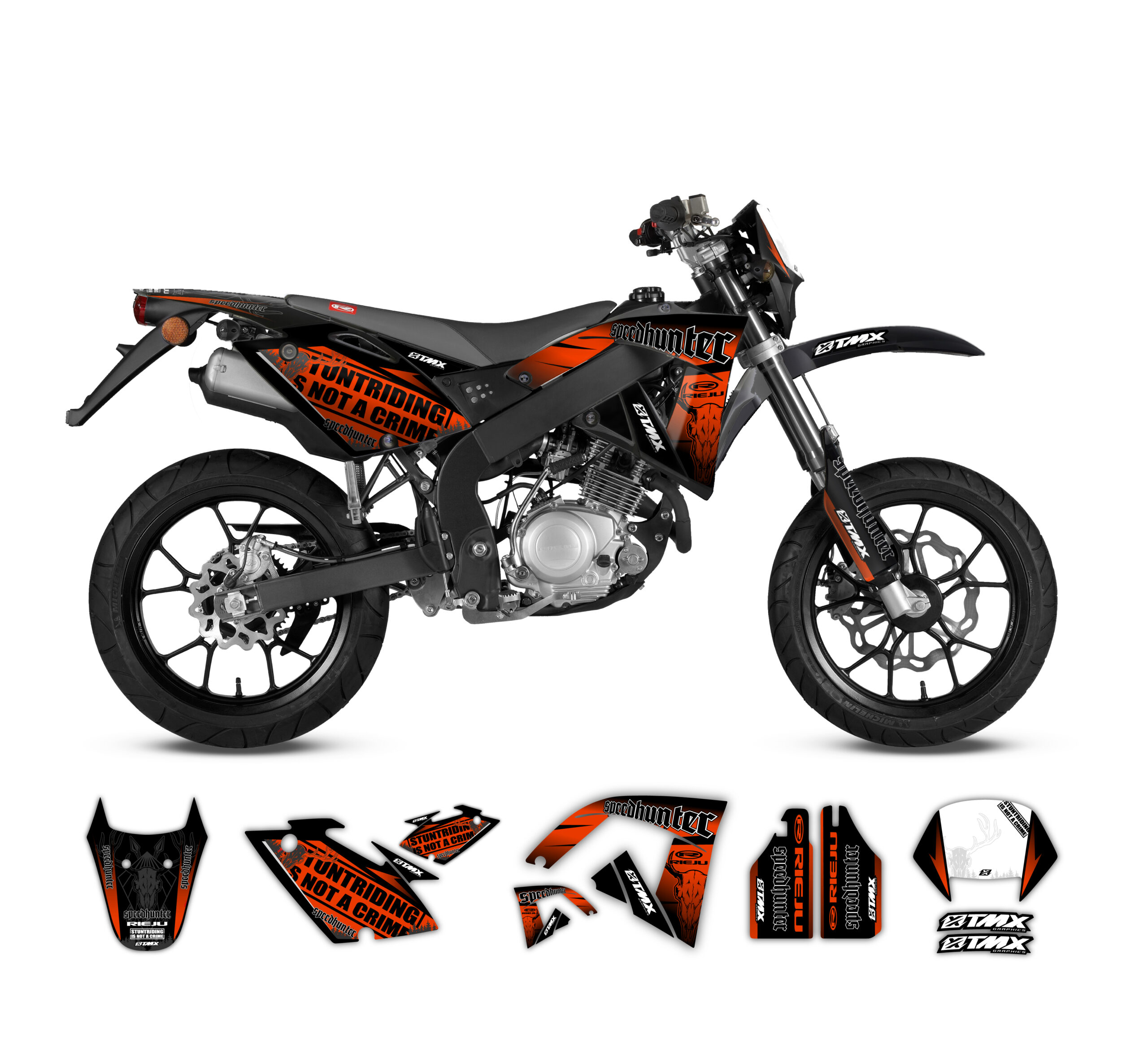SpeedHunter Stunt Series graphics kit for Rieju SMX and MRX, 50 and 125 ...