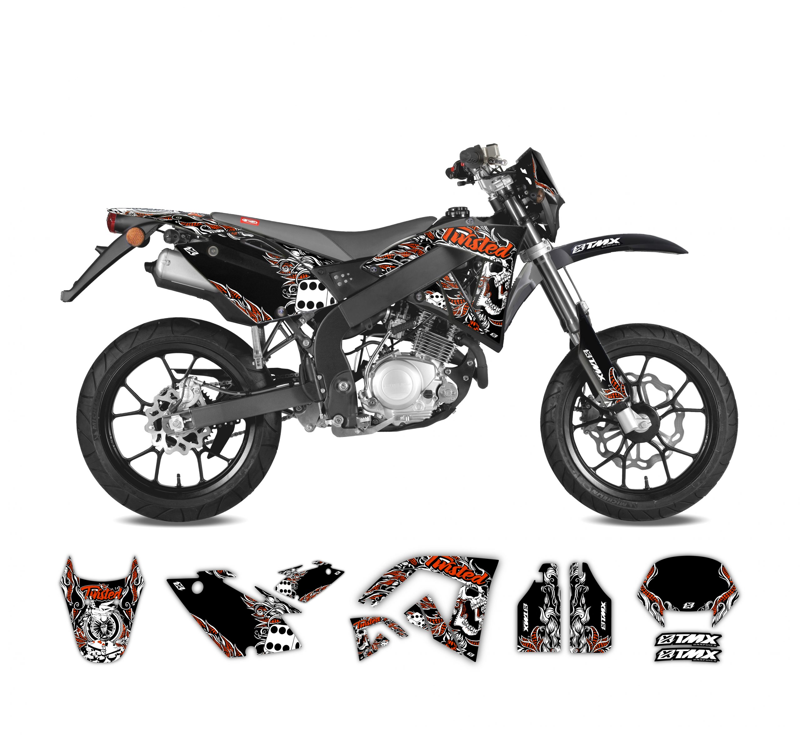 Twisted Series graphics kit for Rieju SMX and MRX, 50 and 125 • TMX ...