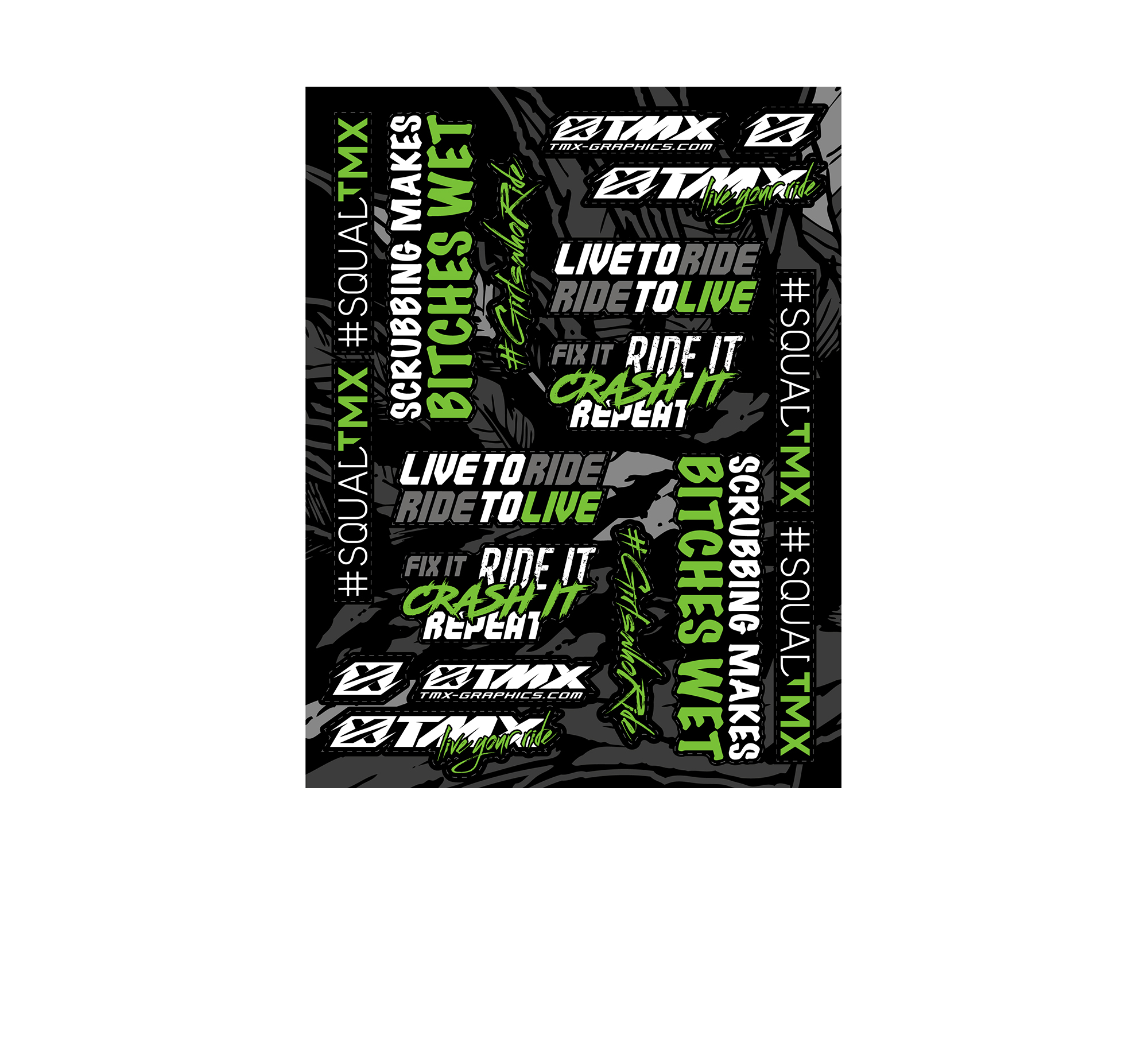 TMX Graphics Universal Stickers Sheet - Series TWO • TMX Graphics