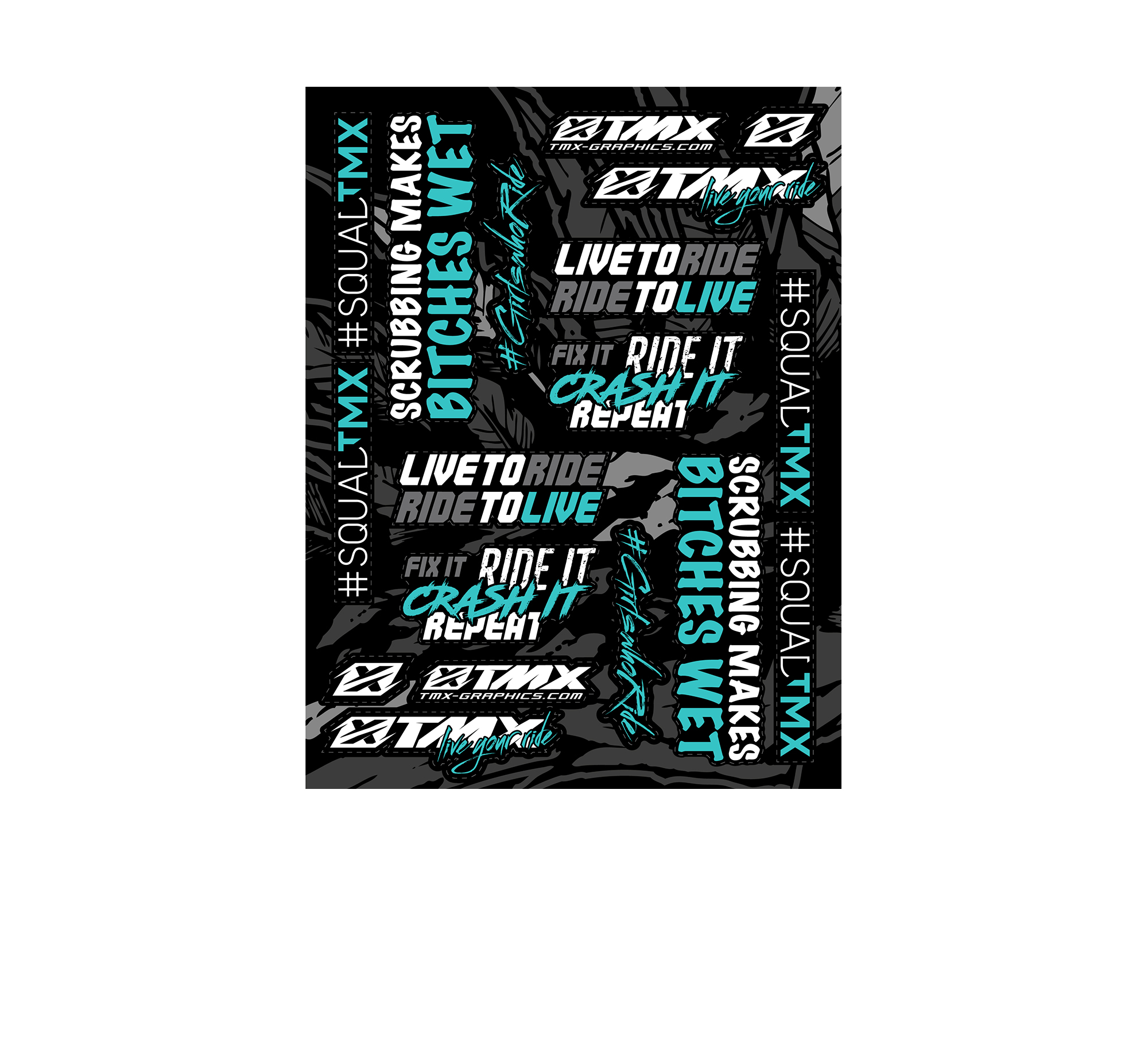 TMX Graphics Universal Stickers Sheet - Series TWO • TMX Graphics