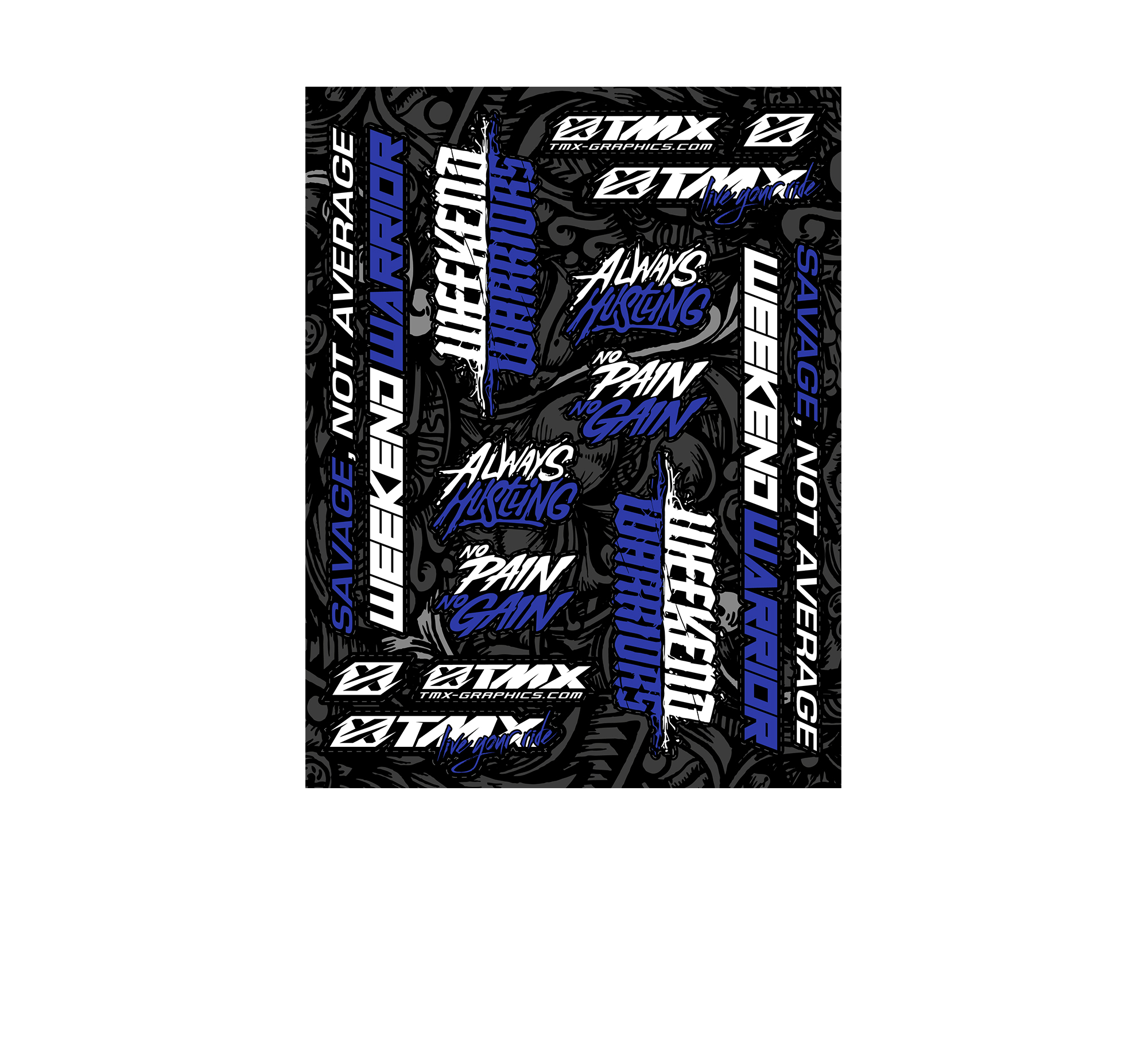 TMX Graphics Universal Stickers Sheet - Series THREE • TMX Graphics