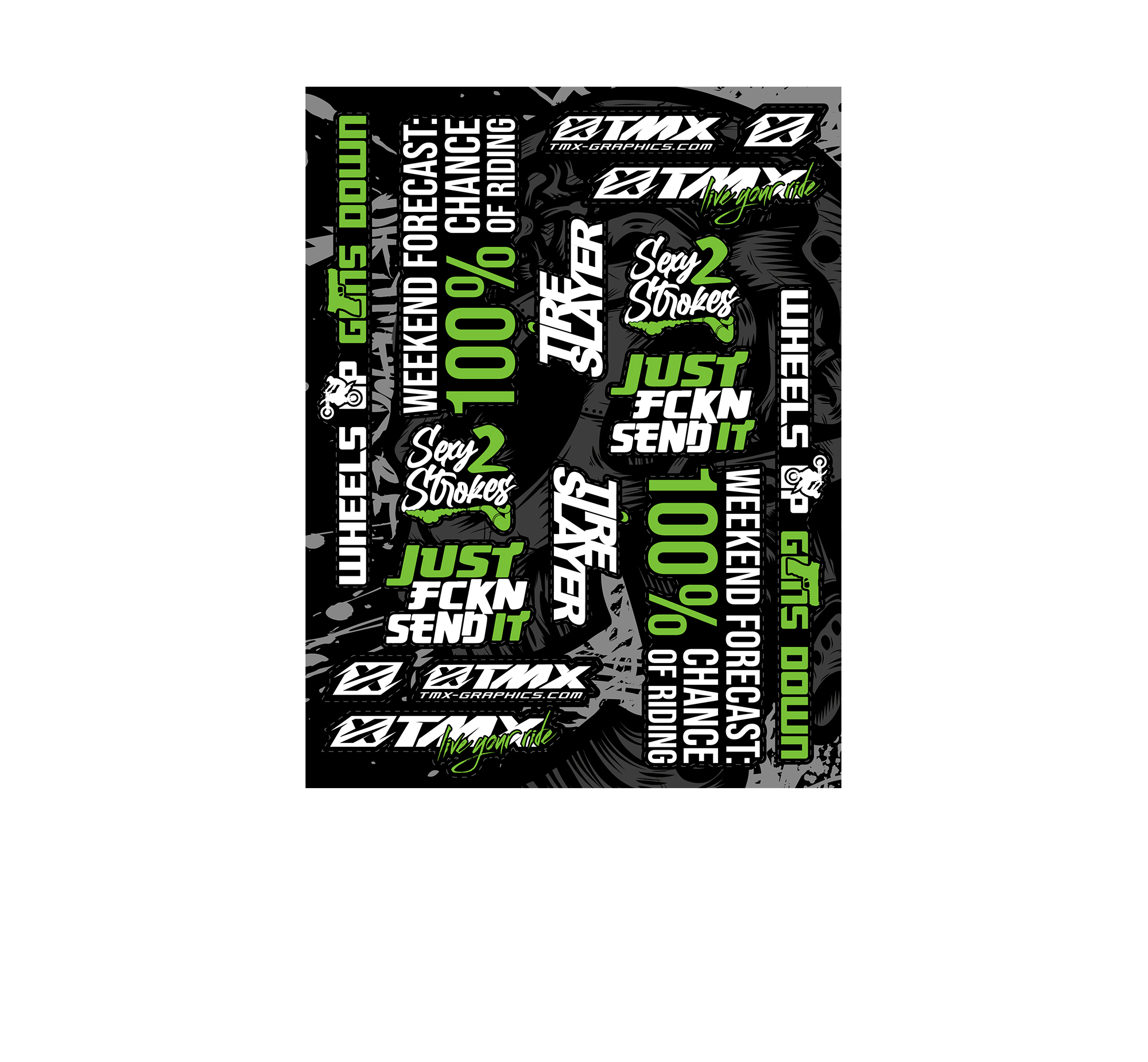 TMX Graphics Universal Stickers Sheet - Series FOUR • TMX Graphics