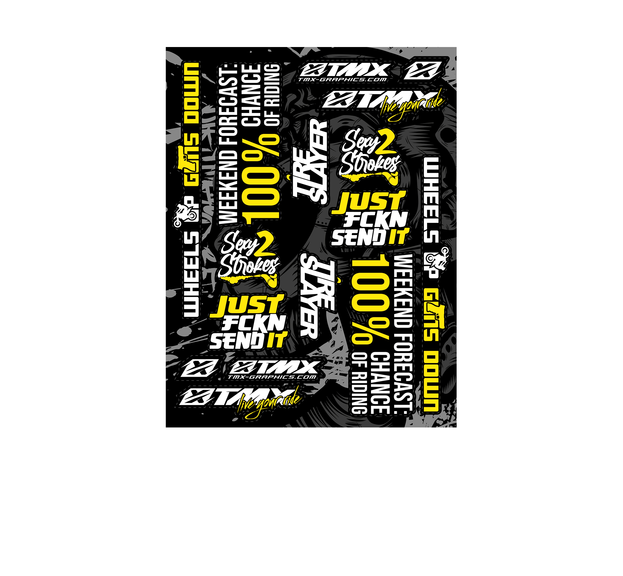 TMX Graphics Universal Stickers Sheet - Series FOUR • TMX Graphics