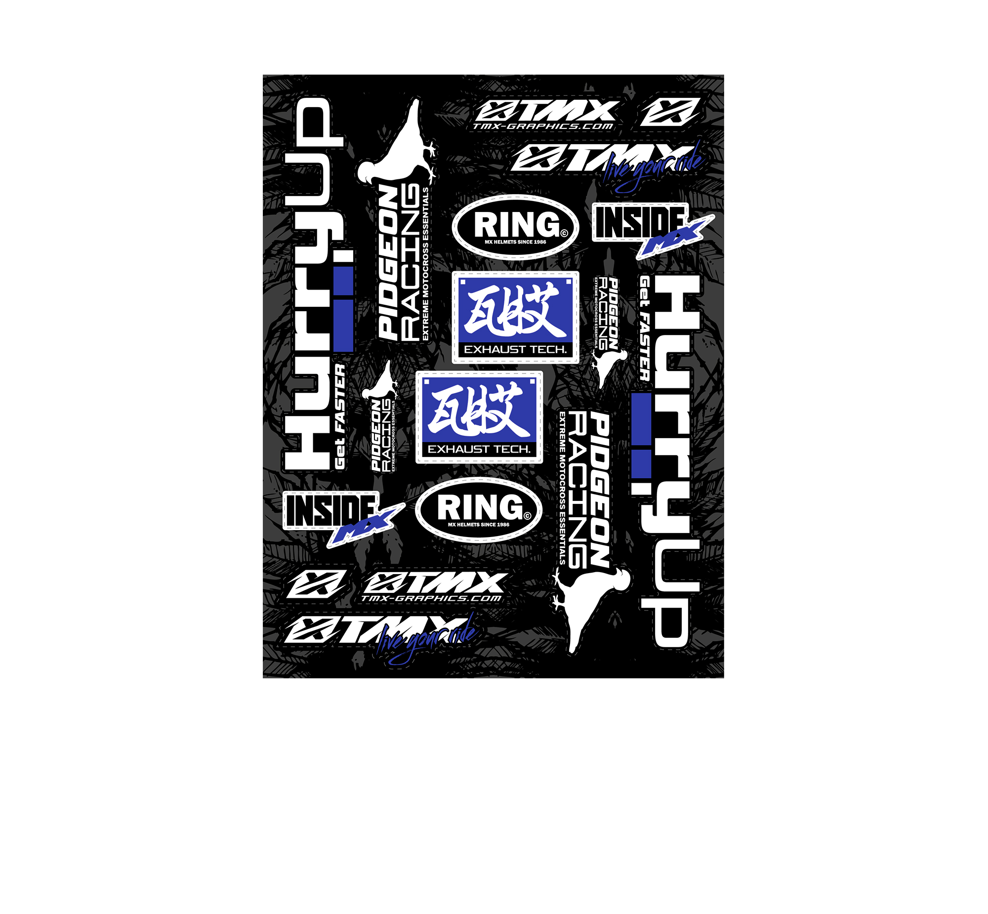 TMX Graphics Universal Stickers Sheet - Series FIVE • TMX Graphics