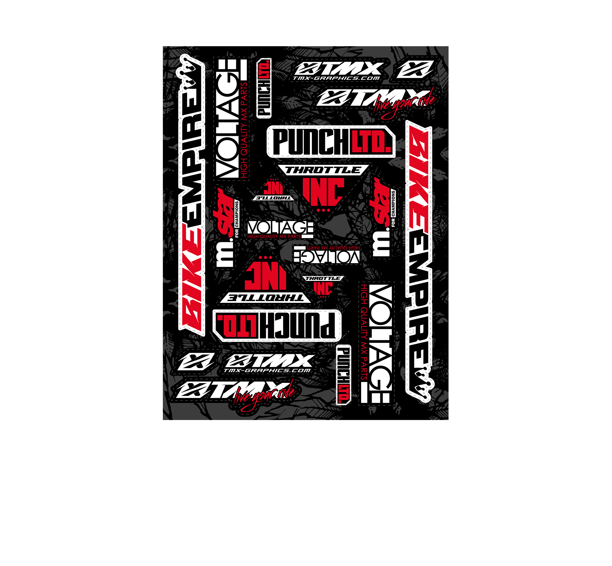 TMX Graphics Universal Stickers Sheet - Series SIX • TMX Graphics