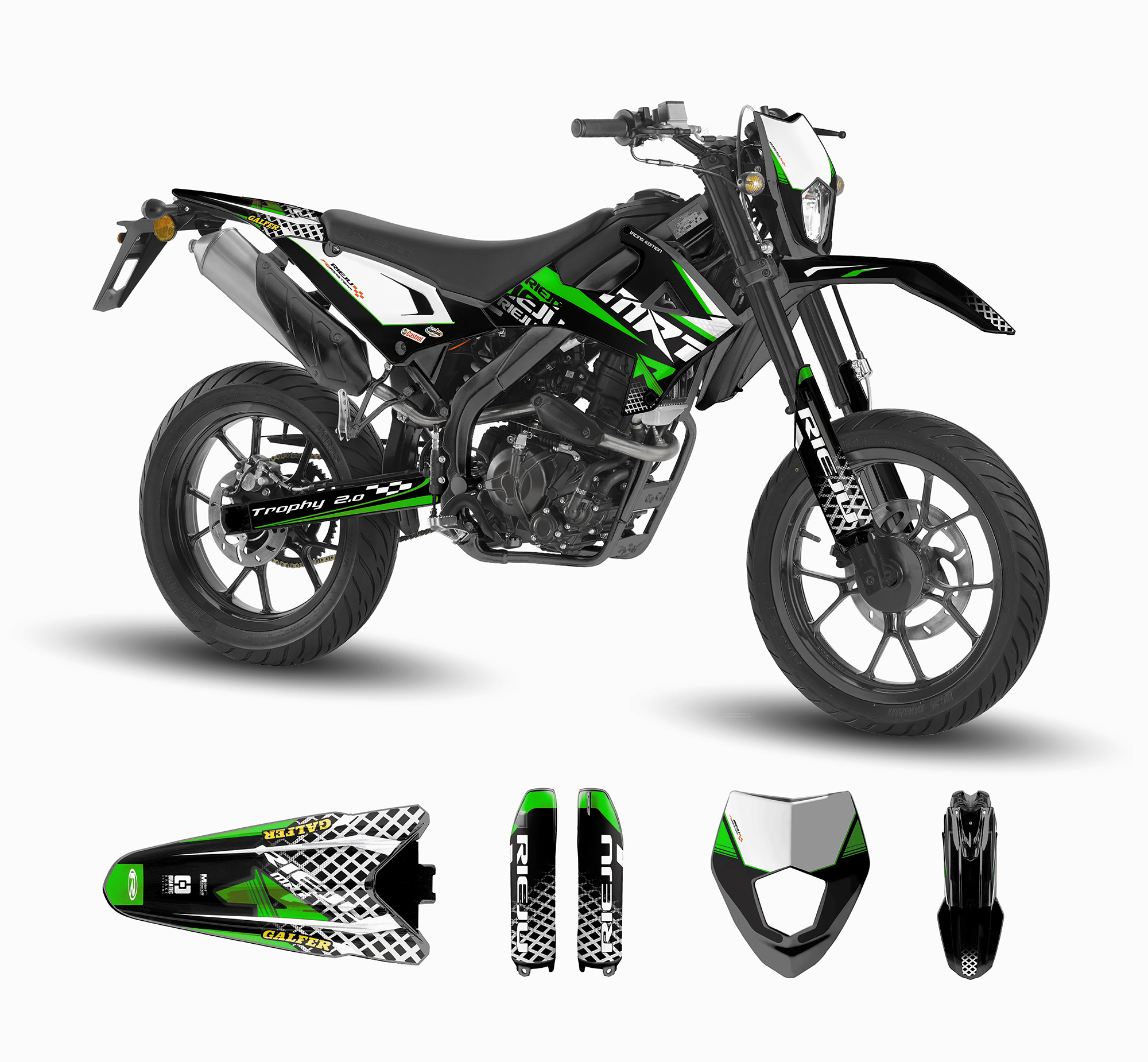 2017 Trophy Replica Series graphics kit for Rieju MRT and Marathon, 50 and 125 • TMX Graphics