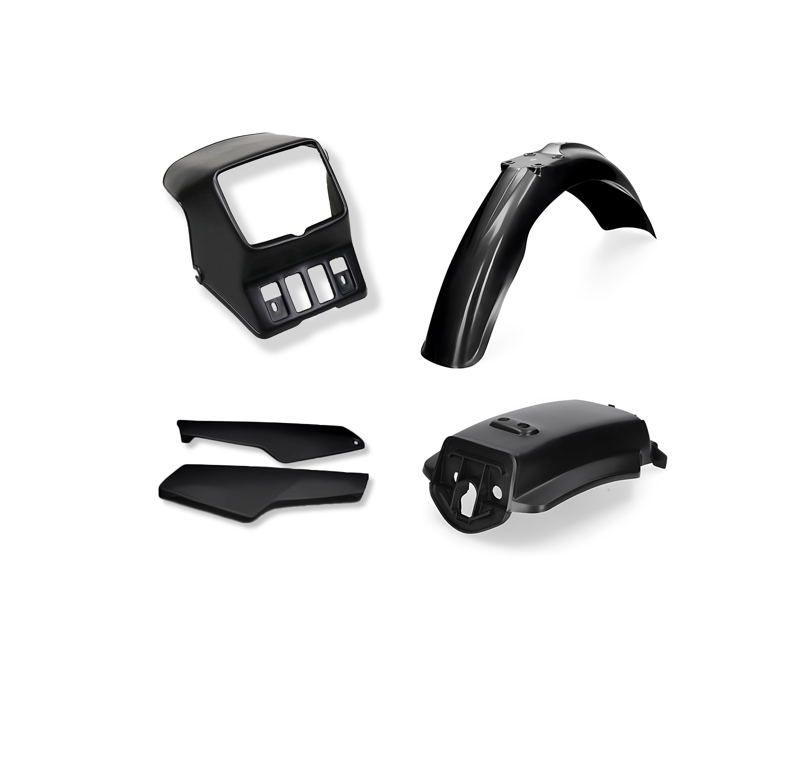 HP Plastics kit (5 pieces) - OEM Style • Compatible with YAMAHA DT 50 ...