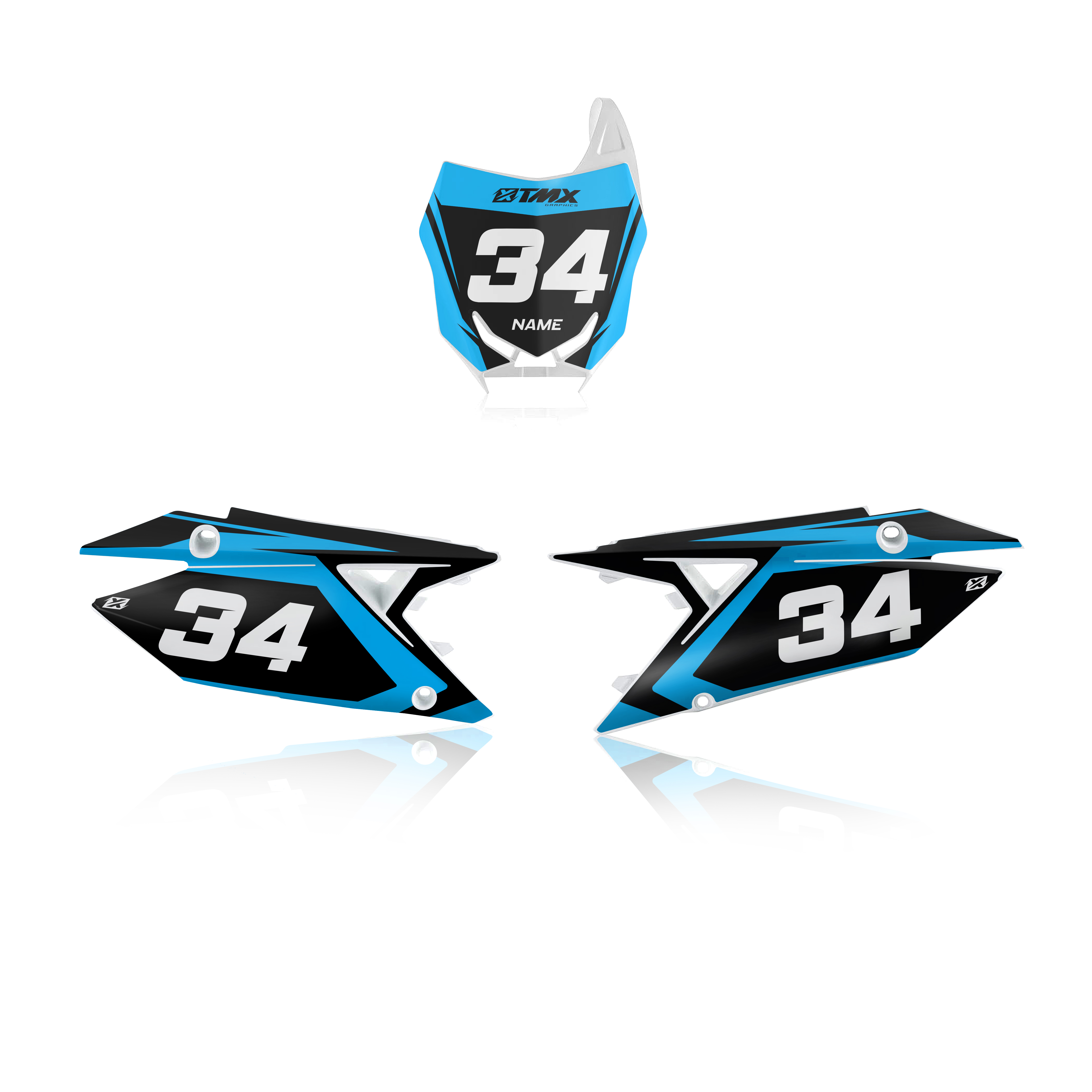 SUZUKI Number Plates Graphics - Racers Series • TMX Graphics