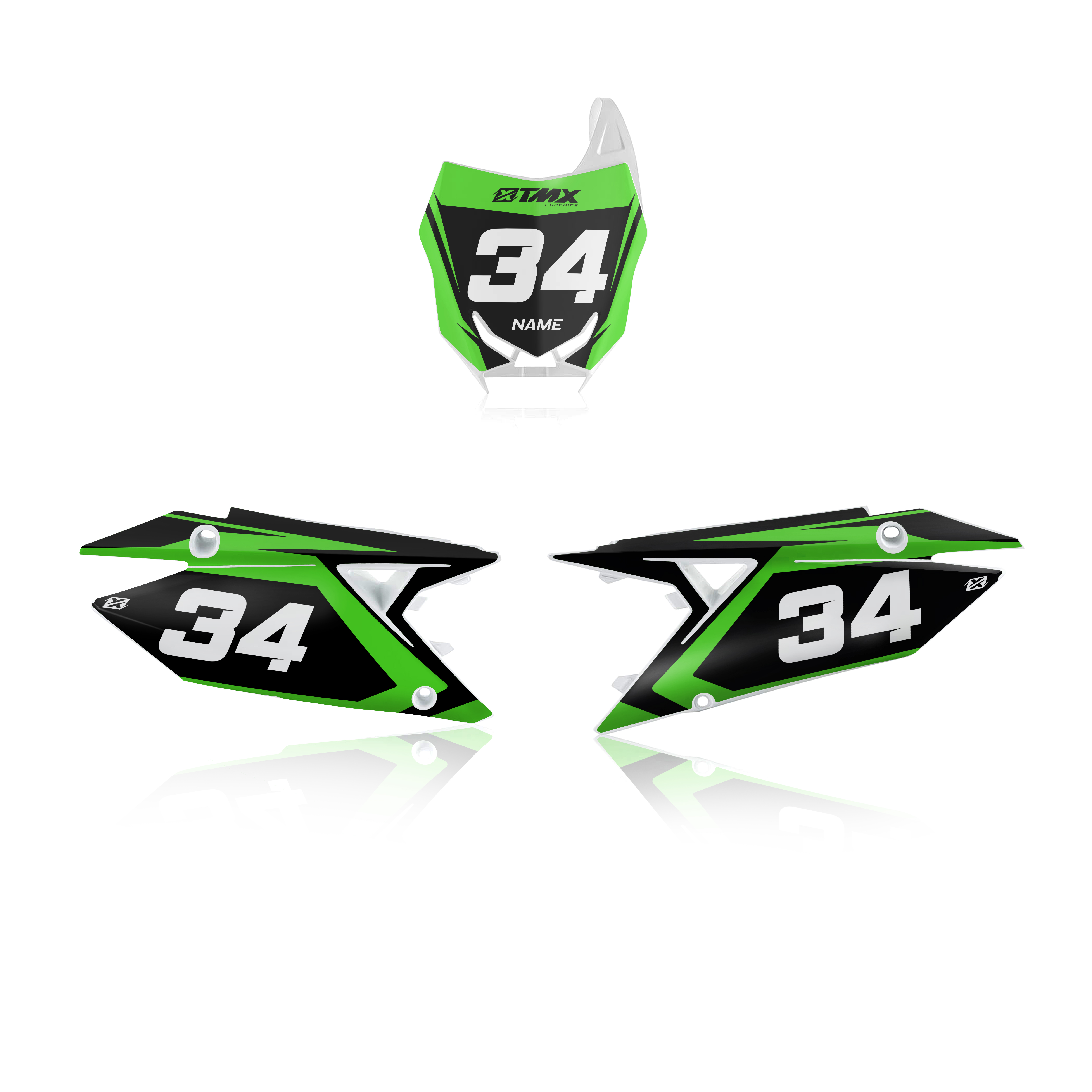 SUZUKI Number Plates Graphics - Racers Series • TMX Graphics