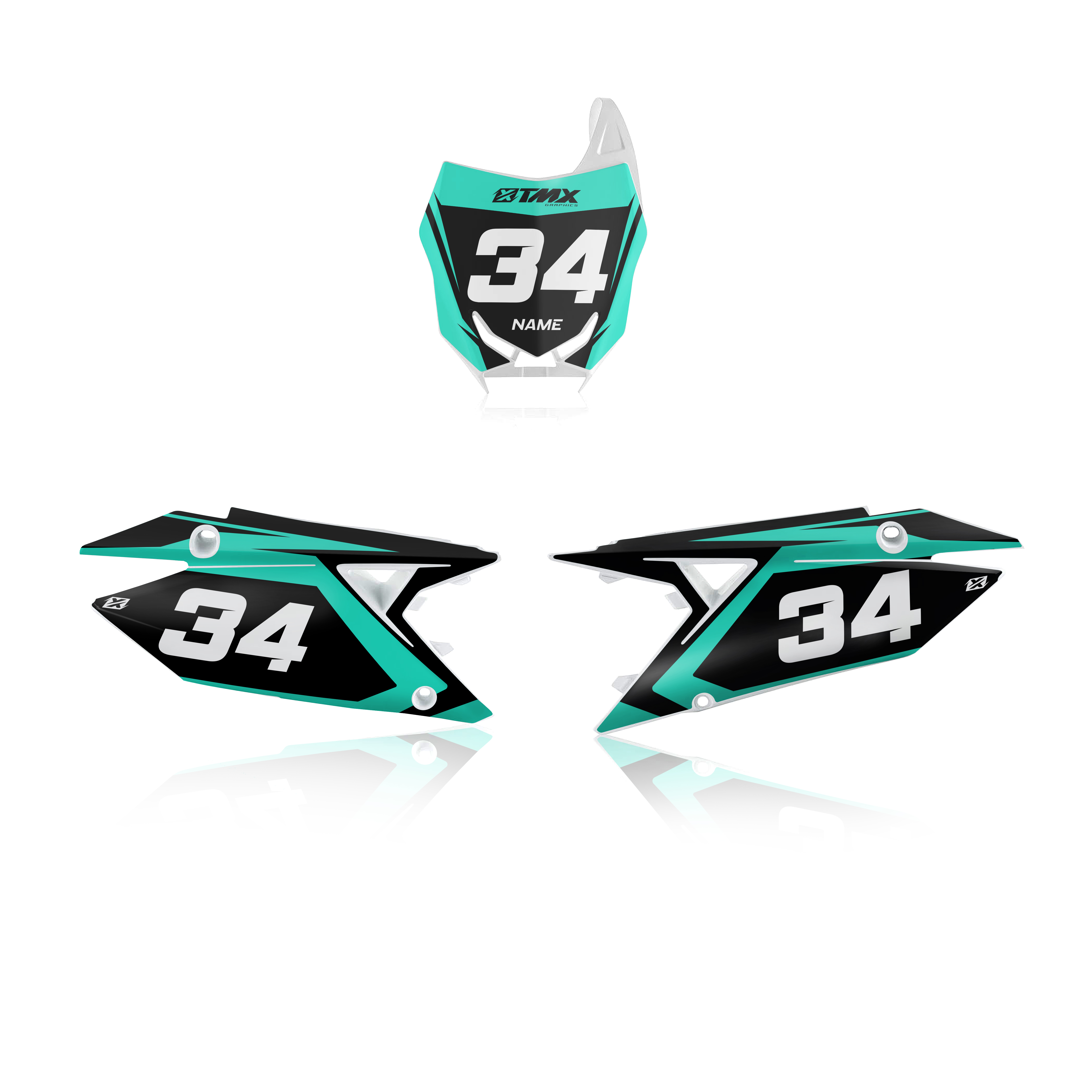 SUZUKI Number Plates Graphics - Racers Series • TMX Graphics