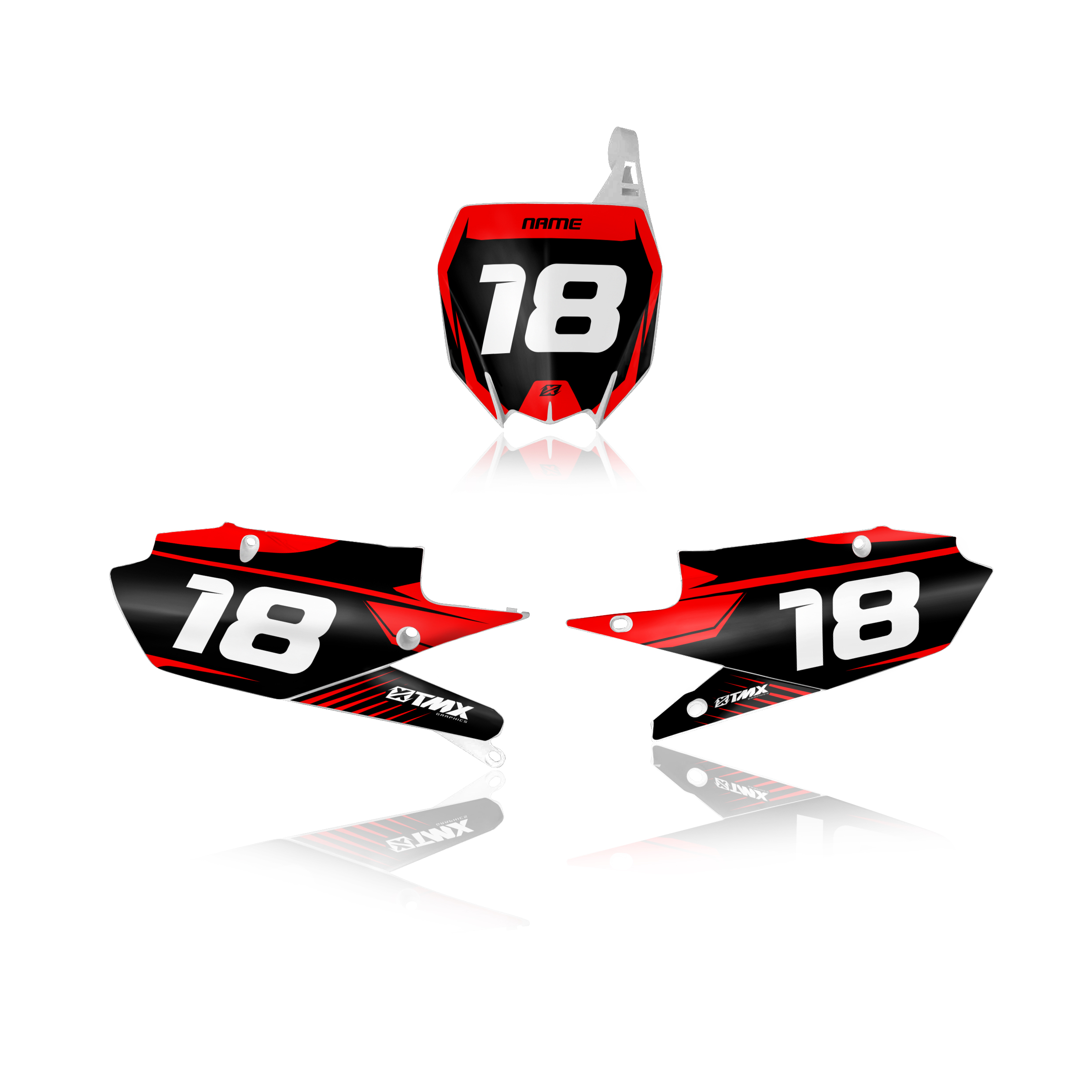 YAMAHA Number Plates Graphics - Step Up series • TMX Graphics