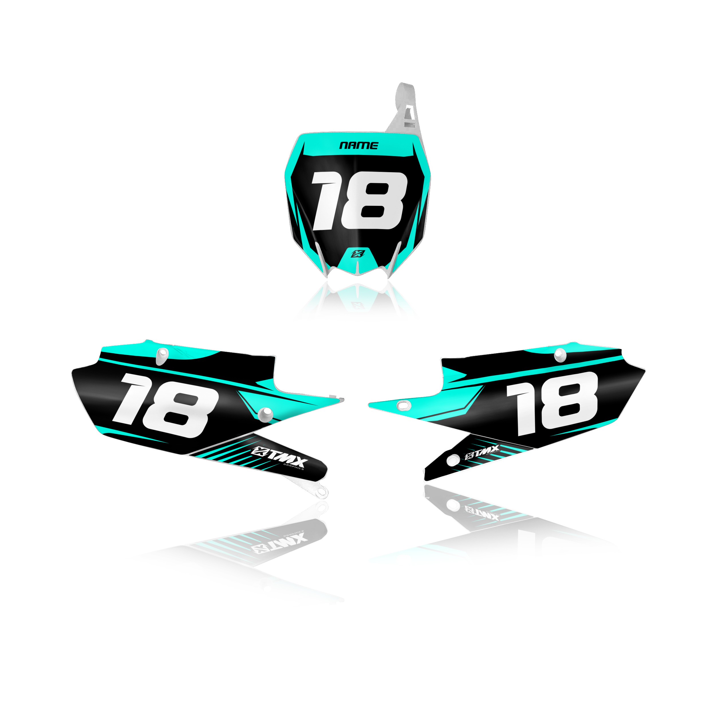YAMAHA Number Plates Graphics - Step Up series • TMX Graphics